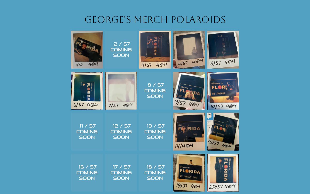 gnf merch polaroids